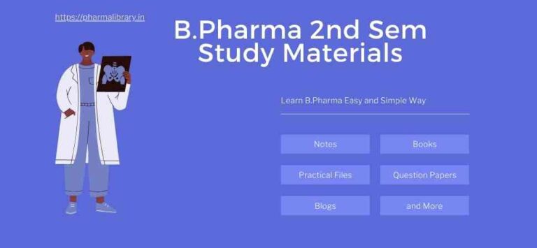 B.Pharma 2nd Sem PDF Study Materials Download